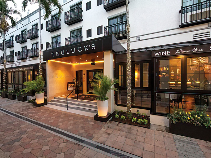 The stately exterior of Truluck's, with its vibrant flower boxes, feels like Naples' answer to "dress to impress"&mdash;casual Florida elegance with serious culinary ambitions.