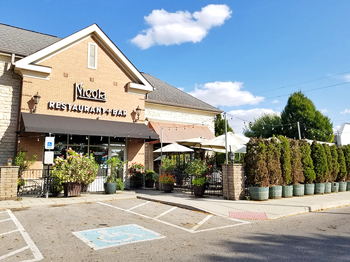 Nicola's welcoming brick façade feels like an elegant Italian villa that somehow landed in Columbus without disturbing the neighbors.