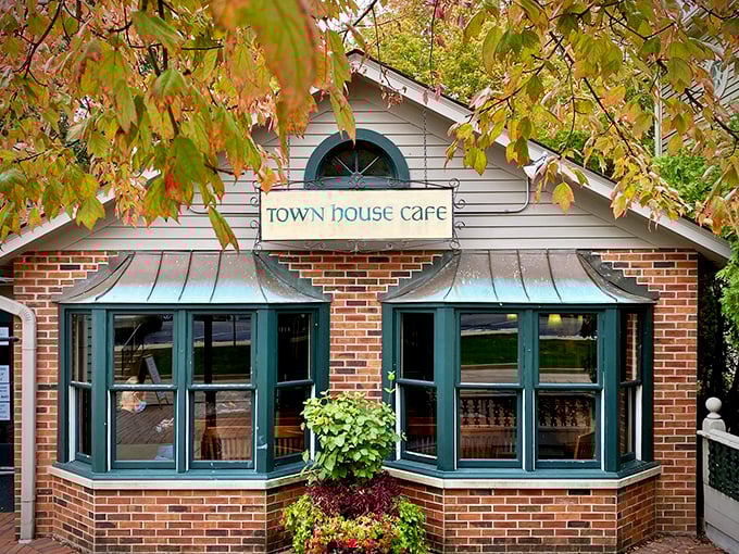 The brick-and-mortar version of "You've Got Mail" comes to life at Town House Cafe's charming exterior, where literature and lattes find perfect harmony.The brick-and-mortar version of "You've Got Mail" comes to life at Town House Cafe's charming exterior, where literature and lattes find perfect harmony.