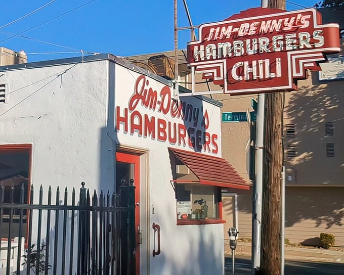 The iconic white exterior with that unmistakable red door is like finding a time capsule in downtown Sacramento&mdash;small in size but enormous in character.