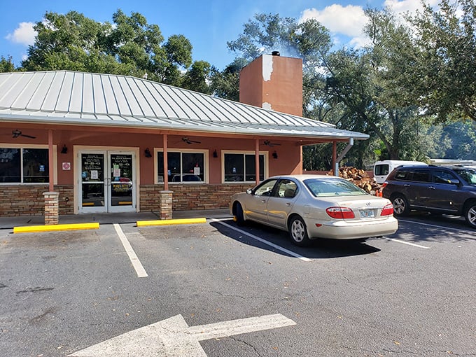 This unassuming Tampa treasure proves that the best barbecue joints never need flashy facades to draw crowds.