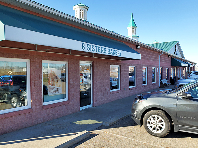 The unassuming pink exterior of 8 Sisters Bakery belies the culinary treasures within. Like finding Willy Wonka's factory in rural Ohio!