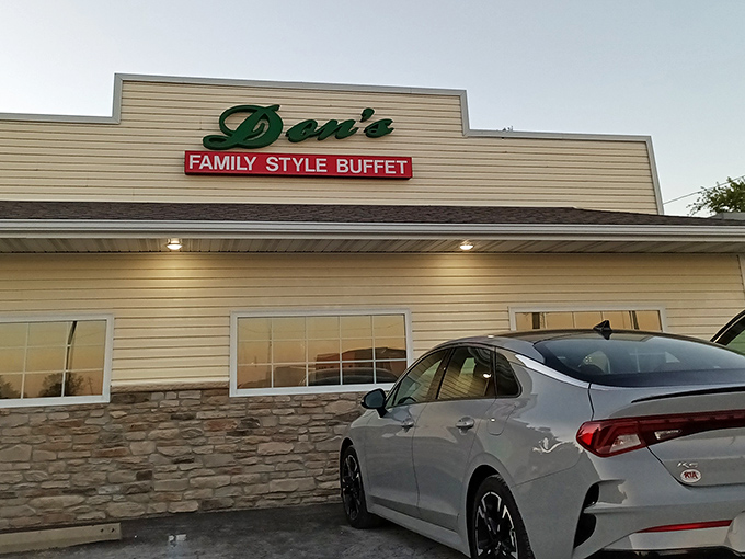 Don's Family Style Buffet sits unassumingly in Huntsville, where parking lots tell tales of satisfied customers.