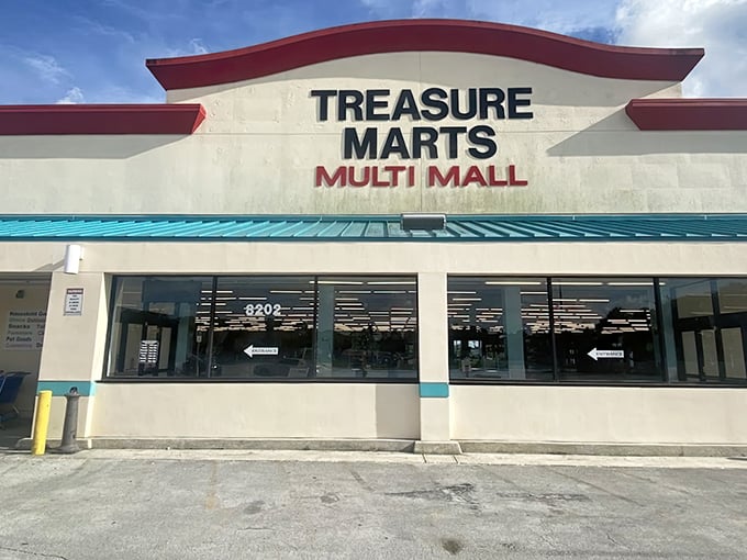 The unassuming facade of Treasure Marts belies the wonderland within &ndash; like finding Narnia in a strip mall.
