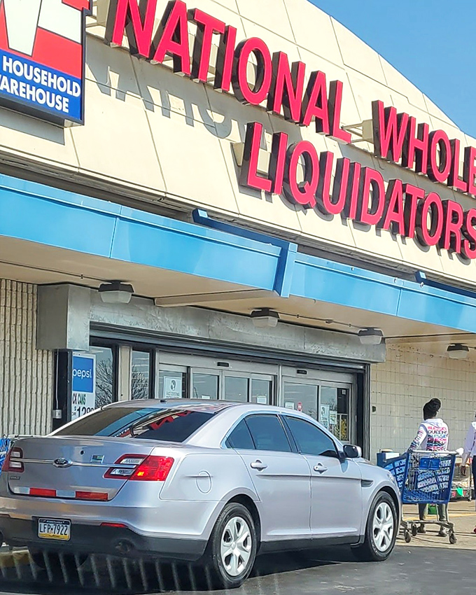 The retail promised land awaits behind those sliding doors. Your wallet will thank you while your car trunk protests.