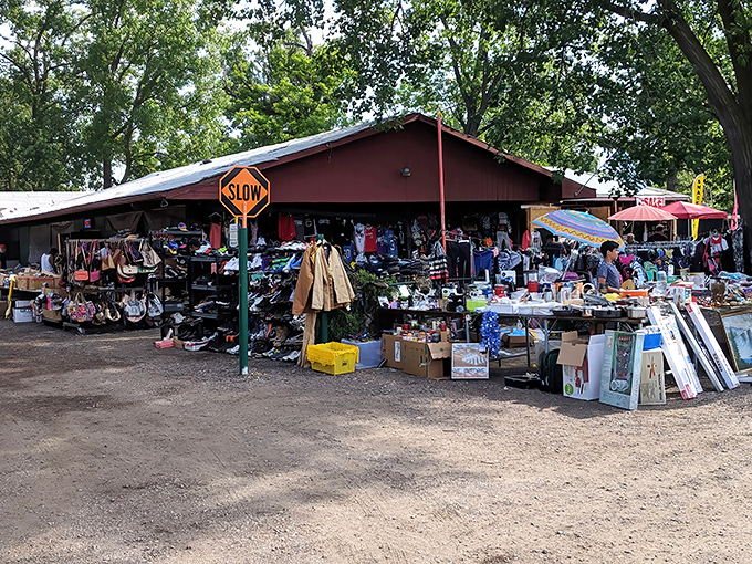 The red-roofed pavilions of Greenlawn Grove house treasures waiting to be discovered. Like a retail archaeological dig where the artifacts come home with you!
