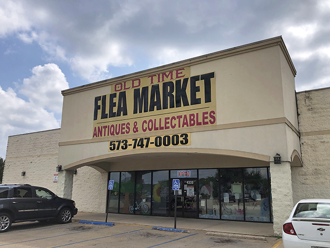 The unassuming exterior of Old Time Flea Market belies the treasure trove within&mdash;like finding a gourmet meal at a gas station, the surprises await inside.