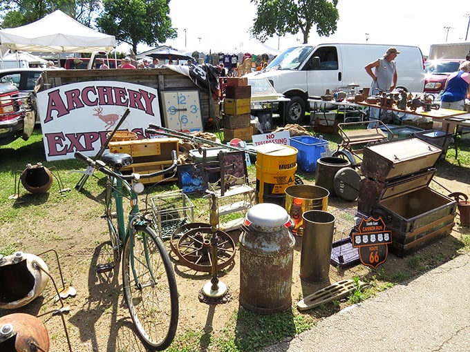 A sea of canopies and treasure hunters converge under the Wisconsin sun, where one person's castoffs become another's must-have discoveries.