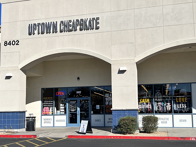 The storefront promises fashion treasures without the designer price tags that usually accompany such discoveries. 