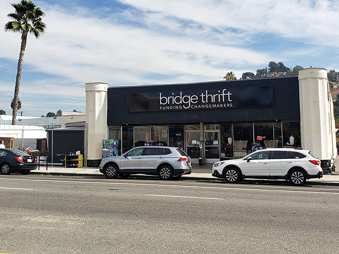 Bridge Thrift's unassuming storefront hides a wonderland of bargains. Like finding a speakeasy, but instead of cocktails, you'll discover vintage treasures.