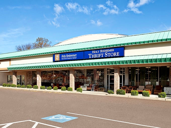 The unassuming storefront of Holy Redeemer Thrift Store belies the treasure trove within&mdash;like finding the entrance to Narnia in a suburban strip mall.