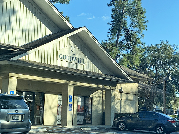 The unassuming facade of treasure-hunting headquarters. Like a Vegas casino, what happens inside is far more exciting than the exterior suggests.