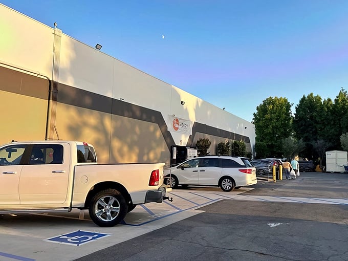 The unassuming exterior of Mercy Warehouse in Laguna Niguel hides a treasure trove within. Who knew paradise for bargain hunters could look so industrial?