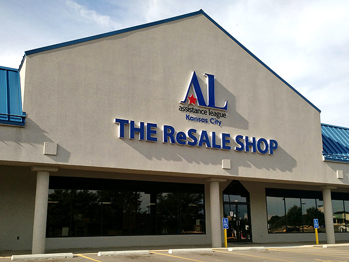 The unassuming exterior of THE ReSALE SHOP belies the treasure trove waiting inside. Like finding a secret passage in your own hometown.