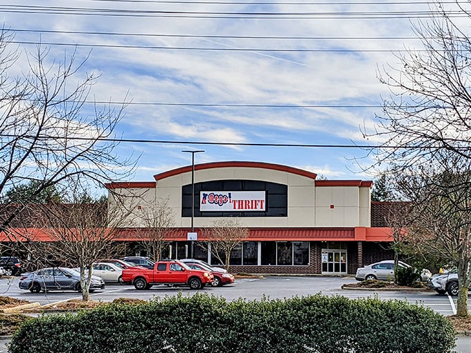 The unassuming exterior of Mega Thrift belies the treasure trove within&mdash;like finding out your quiet neighbor was secretly a rock star in the '70s.