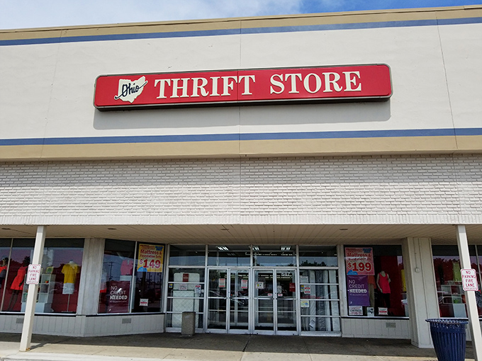 The unassuming exterior of Ohio Thrift belies the treasure trove within. Like a Vegas casino, once you enter, you may lose all sense of time.