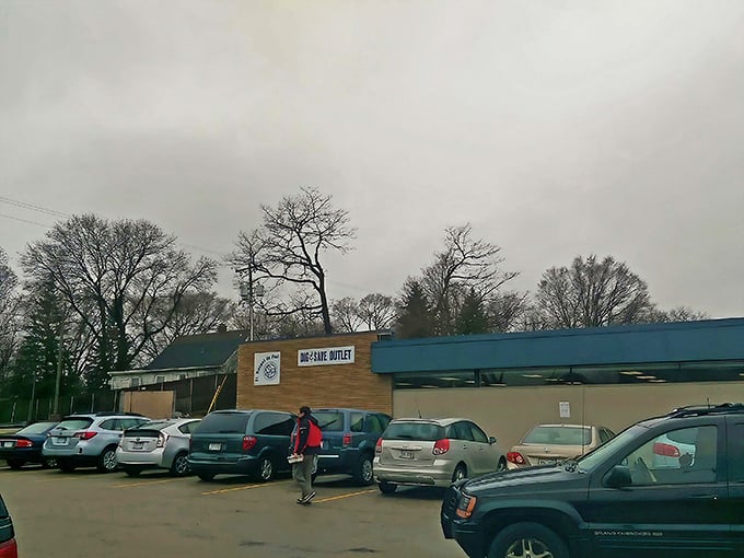 The unassuming blue sign promises little, delivers mountains. Treasure hunting begins at this Madison institution where one person's castoffs become another's jackpot.