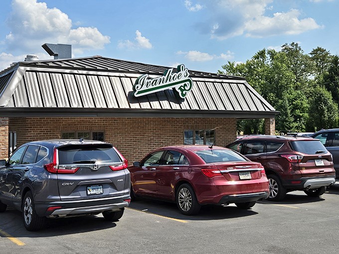 The unassuming brick exterior of Ivanhoe's hides a treasure trove of culinary delights that locals have cherished for generations.