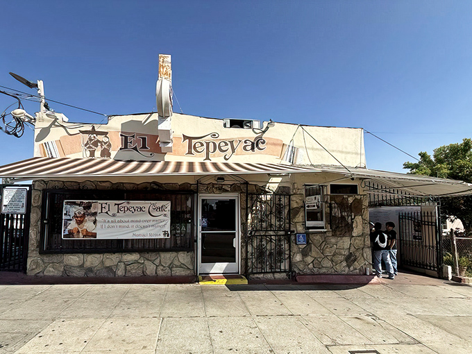 The unassuming exterior of El Tepeyac Cafe hides culinary treasures that have drawn pilgrims to Boyle Heights for generations. Some legends don't need neon signs.