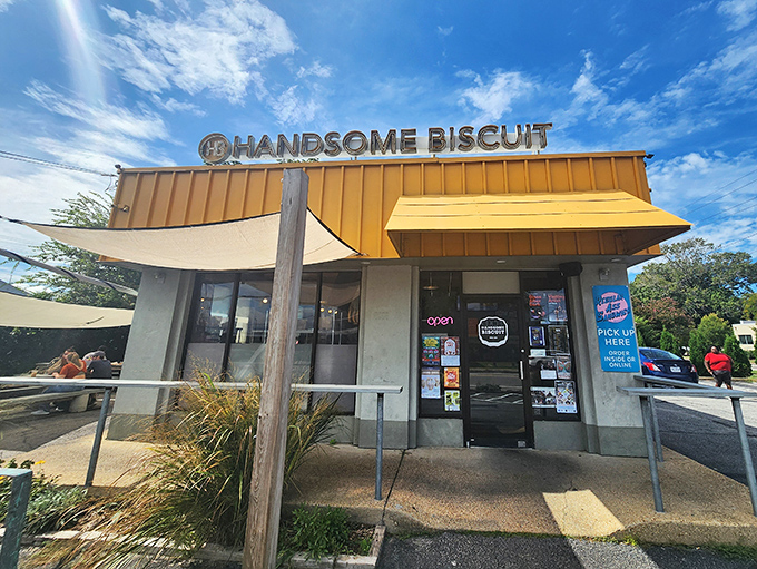 That sunshine-yellow exterior isn't just a building&mdash;it's a breakfast beacon calling to hungry souls across Norfolk. No filter needed on this happy hue.