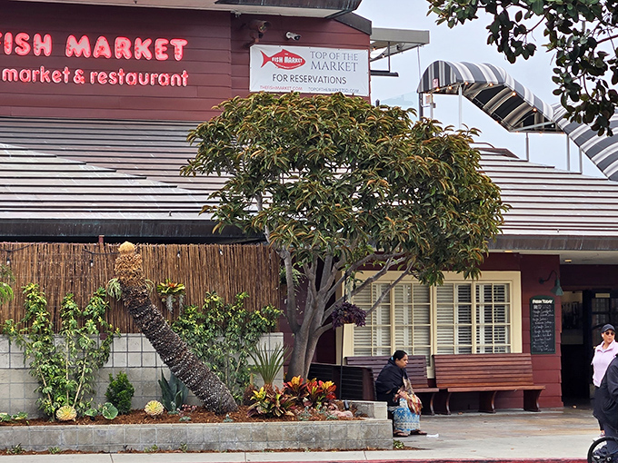 The red facade of The Fish Market promises no gimmicks, just seafood nirvana &ndash; exactly as it should be in a serious seafood town like San Diego.