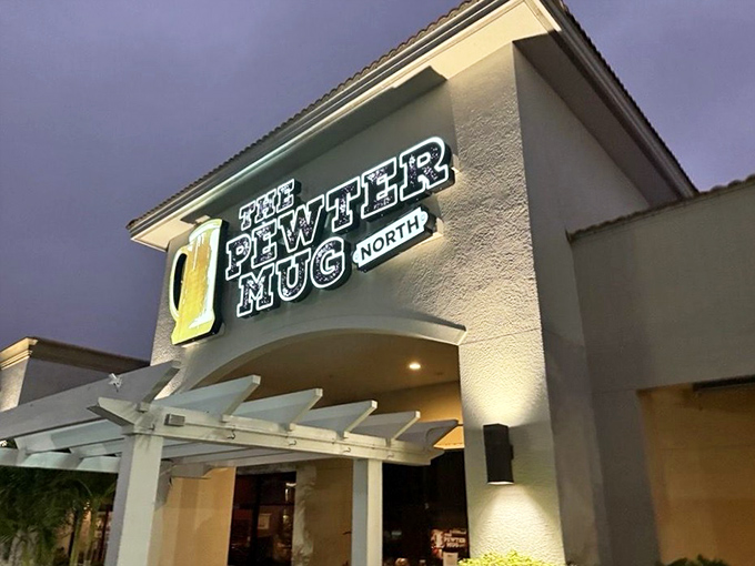 The Pewter Mug North's welcoming exterior promises culinary adventures that await just beyond those doors.