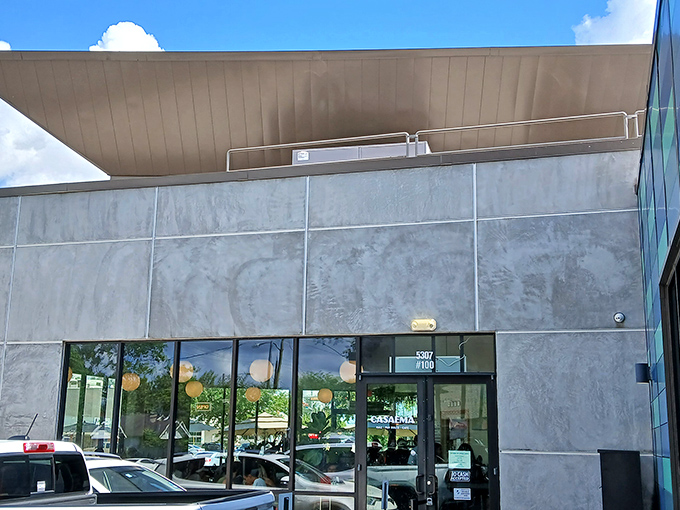 Modern meets traditional at CasaEma's sleek exterior. Those concrete walls hide culinary treasures that would make your abuela proud.