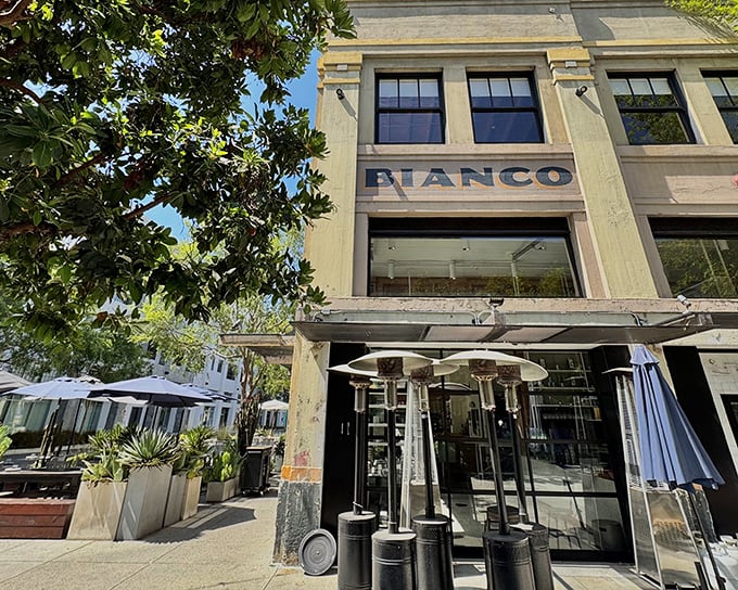 The corner entrance to Pizzeria Bianco stands like a beacon of hope for pizza pilgrims. Downtown LA's most coveted reservation hides in plain sight.