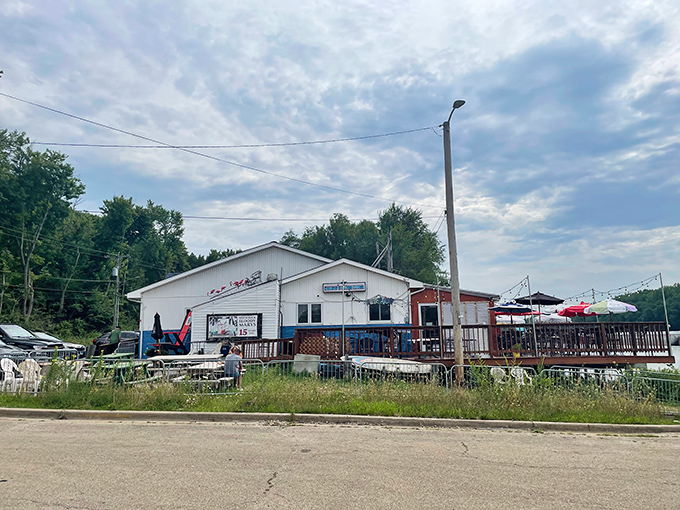 The unassuming blue-trimmed exterior of Kuchie's on the Water might not scream "culinary destination," but that's part of its charm&mdash;the real magic awaits inside.