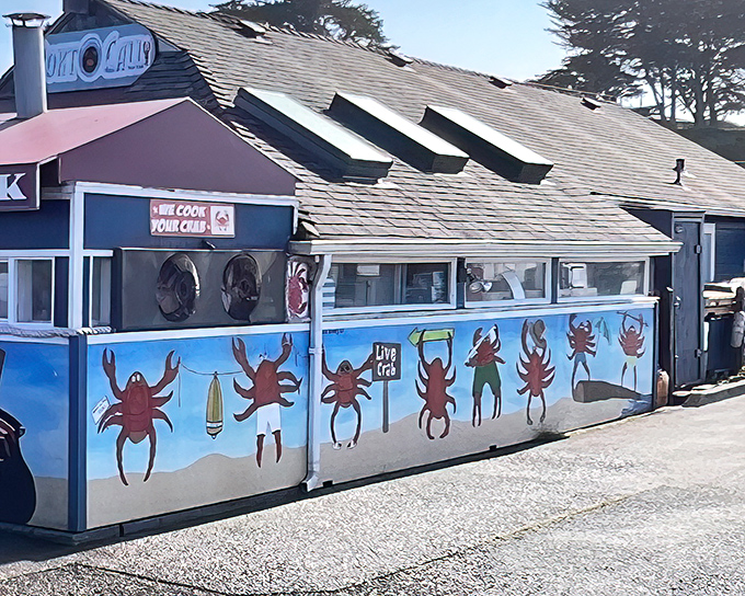 The unassuming exterior of Tony's Crab Shack proves once again that the best seafood often comes from places where the focus is on what's on your plate, not fancy decor.