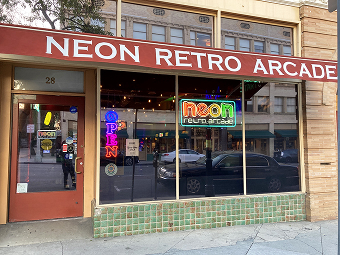 The glowing beacon of nostalgia on Colorado Boulevard beckons to your inner child like a time machine disguised as a storefront.