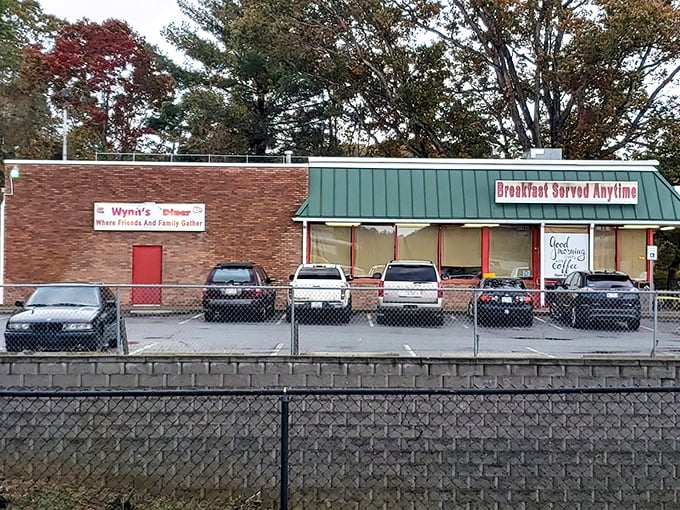 The unassuming brick exterior of Wynn's Diner promises no frills, just honest food. Like a culinary speakeasy, the best spots never need flashy signs.