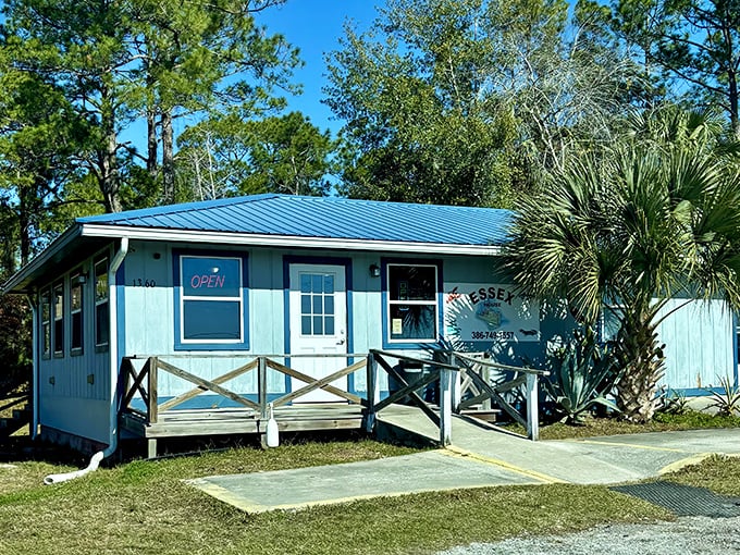 The unassuming blue exterior of Essex Seafood House hides culinary treasures that would make Neptune himself swim upstream for a reservation.