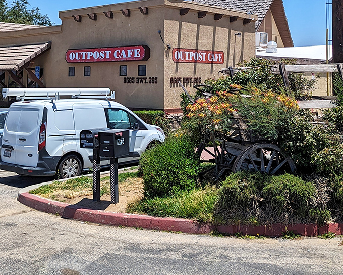 The unassuming exterior of Outpost Cafe might fool you, but locals know this modest building houses breakfast treasures worth any detour off I-15.