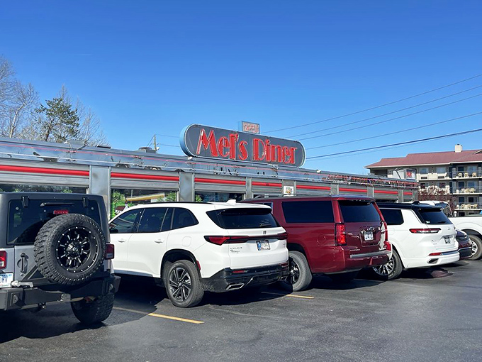 That iconic silver exterior with the glowing red sign isn't just inviting you to eat &ndash; it's inviting you to time travel to simpler days.