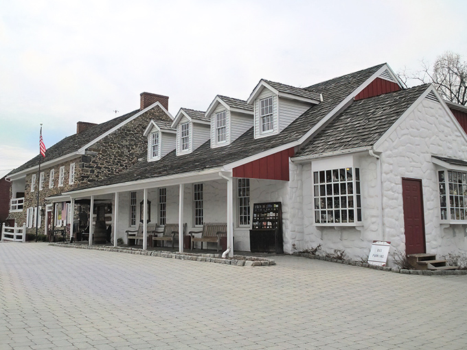 History stands sentinel at dusk as the Dobbin House Tavern glows with invitation, its fieldstone walls whispering revolutionary tales while promising modern culinary delights.