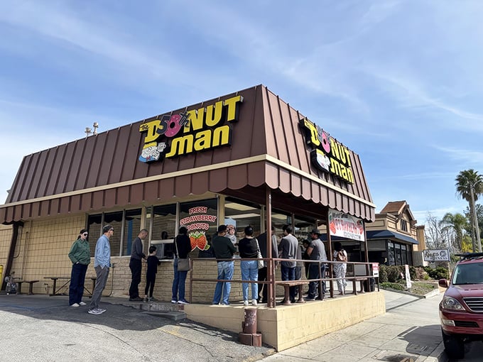 The pilgrimage site that launched a thousand diets. A humble brown building on Route 66 where donut dreams come true.