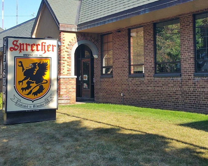 The Bavarian-inspired fa&ccedil;ade of Sprecher Brewery stands like a portal to flavor country, promising liquid treasures within those brick-and-stucco walls.