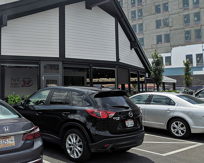The unassuming exterior of Cap City Fine Diner belies the culinary treasures within. Like finding a Rolex in a cereal box.