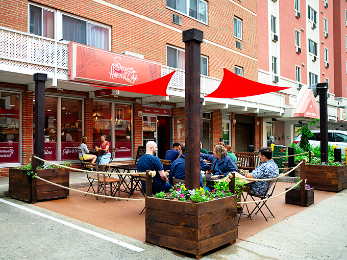 Those vibrant red awnings aren't just for show&mdash;they're like a beacon calling you to pretzel paradise in downtown State College.