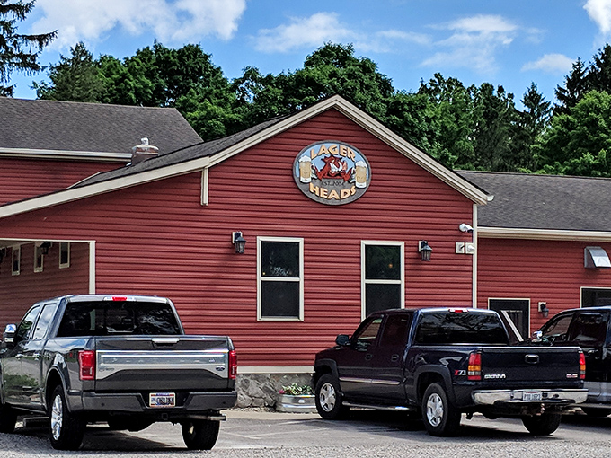 The unassuming red exterior of Lager Heads beckons like a barbecue beacon. Sometimes the most memorable culinary journeys begin in places without valet parking.