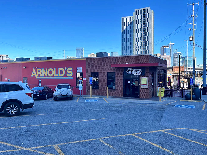 The brick-and-mortar embodiment of Southern comfort, Arnold's red-trimmed exterior promises culinary treasures that Nashville locals have treasured for generations.