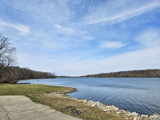 Mirror, mirror on the lake - Kiser's pristine waters reflect Ohio's best-kept secret in stunning clarity.