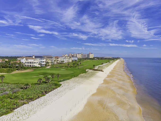 Where golf meets shoreline perfection. Palm Coast's pristine beaches stretch alongside manicured greens, offering that rare "why choose when you can have both" vacation moment.