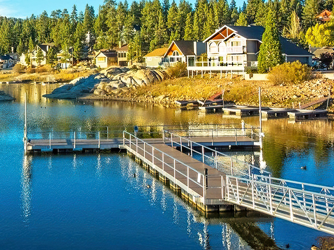 Lakefront living at its finest, where private docks and autumn-kissed shorelines create the perfect backdrop for your "I'm definitely buying a vacation home" daydreams.