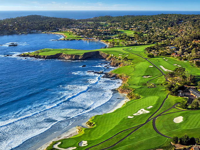 Nature's perfect canvas: Carmel Beach's golden sands meet turquoise waters while wildflowers provide front-row seats to this daily masterpiece of coastal splendor.