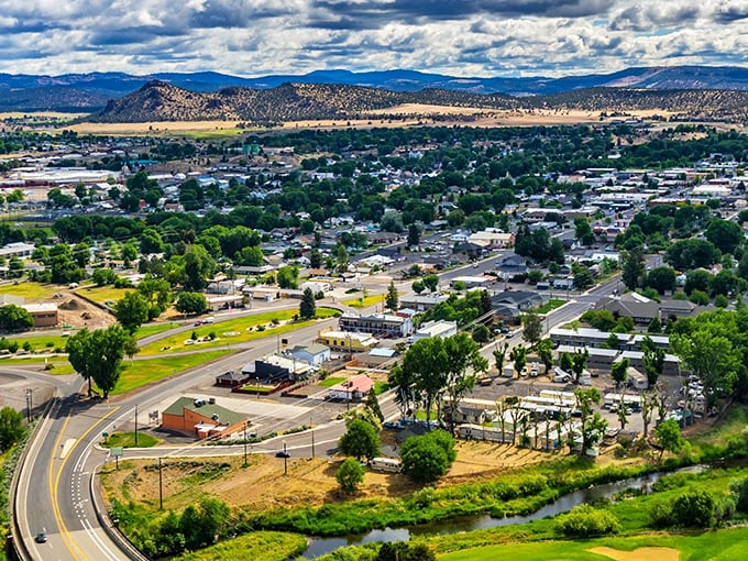 Downtown Prineville looks like a movie set where the locals actually live. Historic stone buildings with character that can't be manufactured.