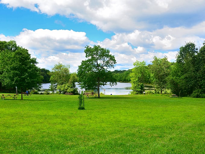 Fall's grand finale at Lake Frances creates nature's perfect mirror. Those colors aren't Photoshopped&mdash;they're Pennsylvania showing off its autumn wardrobe.