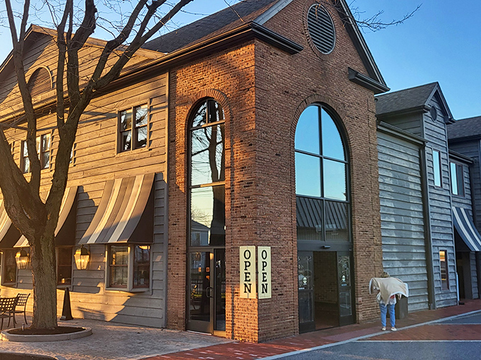 This charming facade whispers "comfort food paradise" before you even step through those welcoming doors.