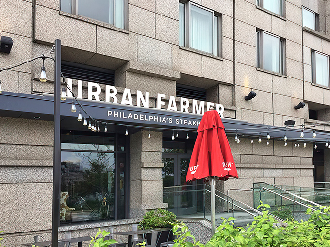 The sleek exterior of Urban Farmer beckons with promise, like finding a secret garden oasis in Philadelphia's concrete jungle. 